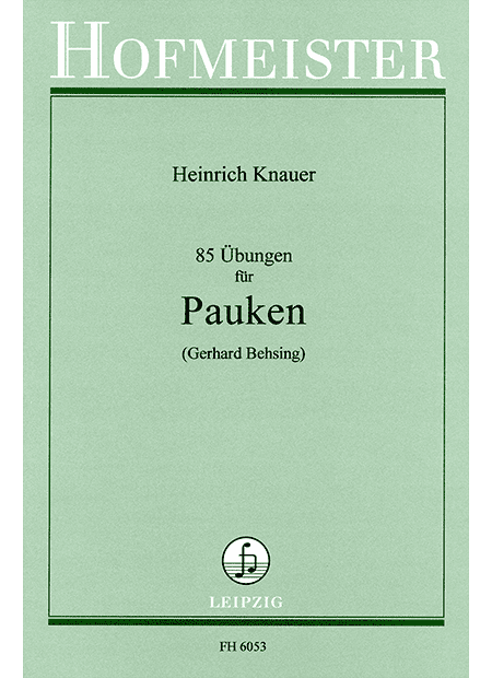 85 Übungen für Pauken - Hofmeister Musikverlag